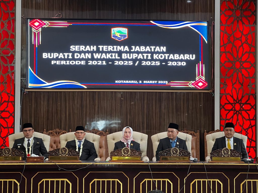 Serah Terima Jabatan Bupati Kotabaru Terpilih Periode 2025-2030 | Kabar Siar