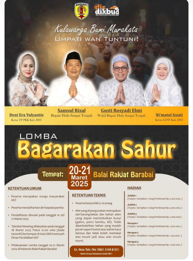 Meriahkan Ramadan, Lomba Bagarakan Sahur Kembali Digelar di HST | Kabar ...